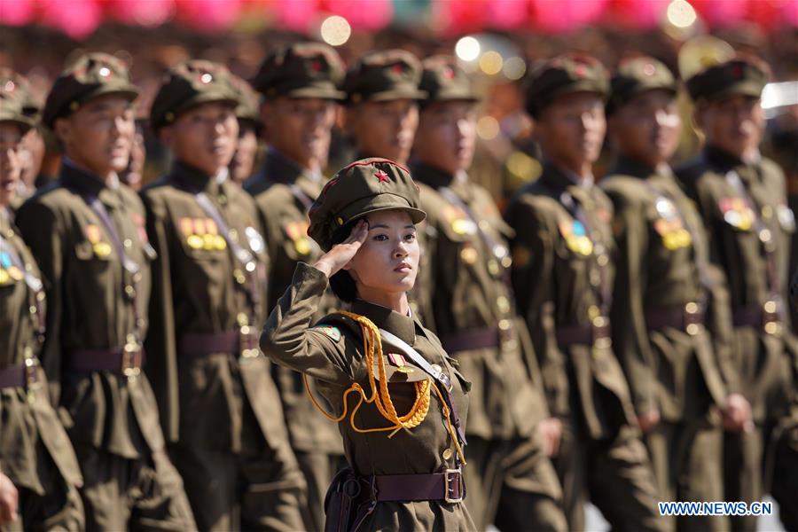 DPRK holds mass parade to celebrate Foundation Day (5) - People's Daily ...