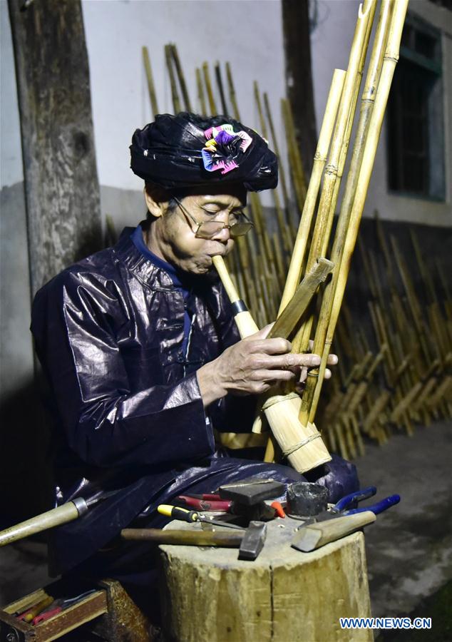 Pic story: traditional Lusheng making in SW China's Guizhou (6 ...